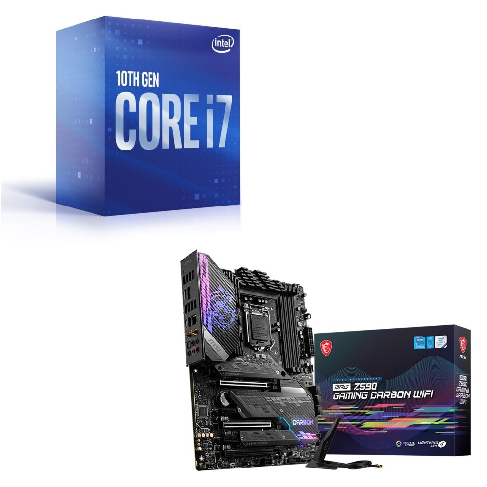 セット商品 Intel Core i7 10700 BOX + MSI MPG Z590 GAMING CARBON WIFI セット ...