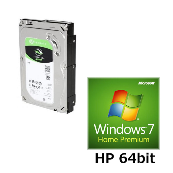 UNITCOM SEAGATE ST2000DM006 + Windows 7 Home Premium SP1 64bit DSP版 セット ...