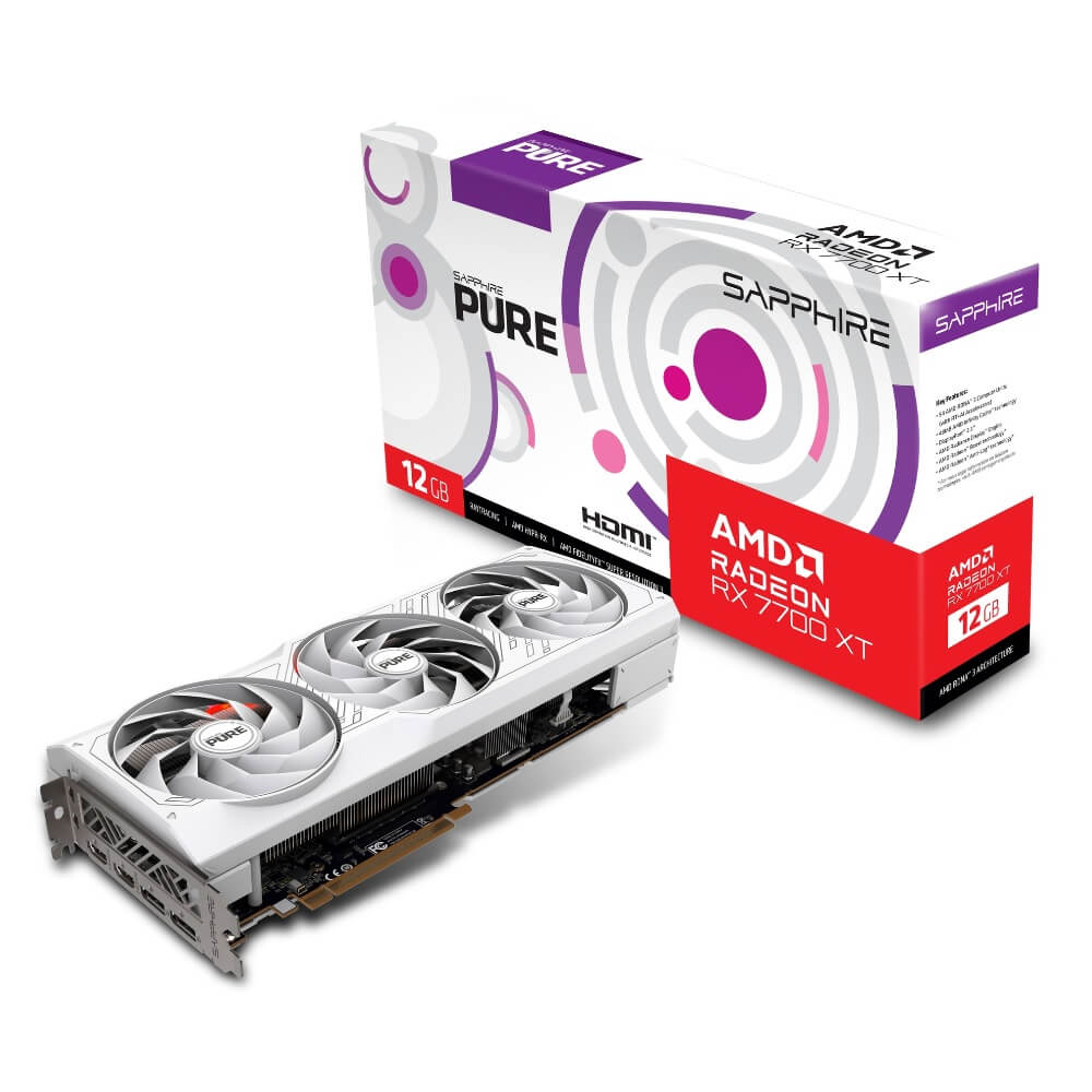 SAPPHIRE PURE AMD Radeon RX7700 XT Gaming OC 12GD6 11335-03-20G | パソコン ...